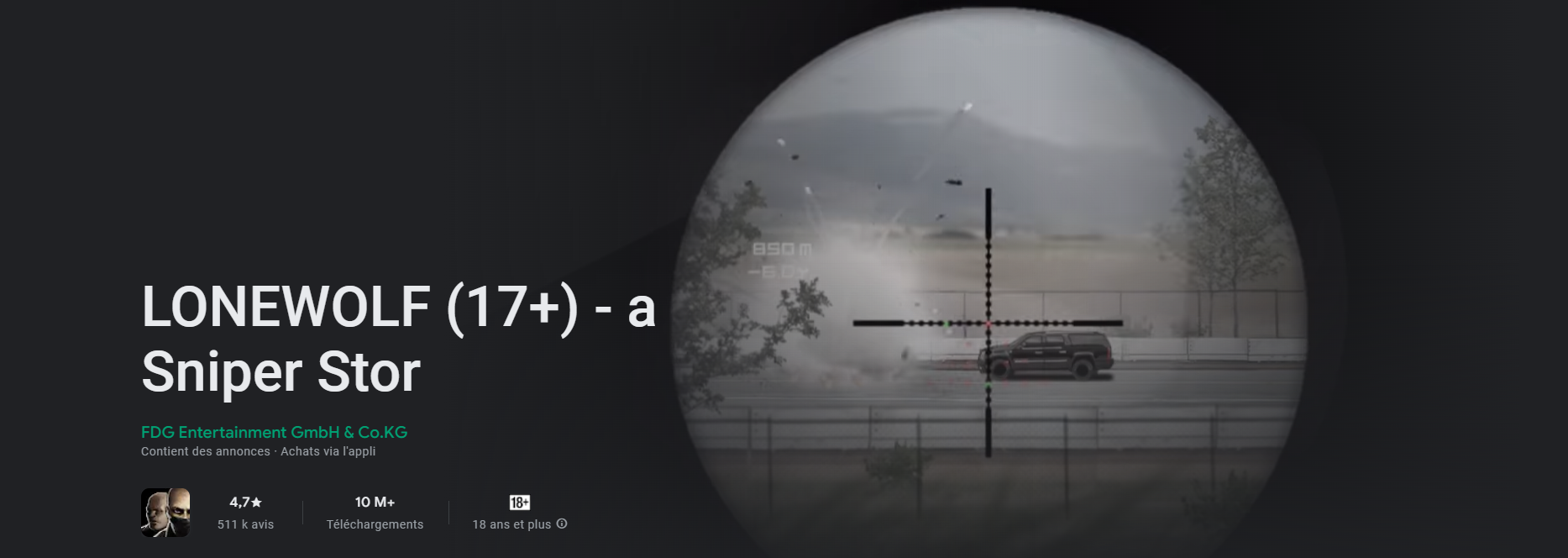 لعبة القناص (الذئب المنفرد) LONEWOLF Sniper